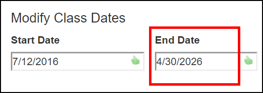 Close (end) a class – SiD Help Center
