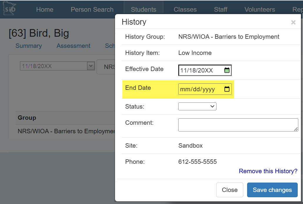 Low Income (WIOA data element) – SiD Help Center