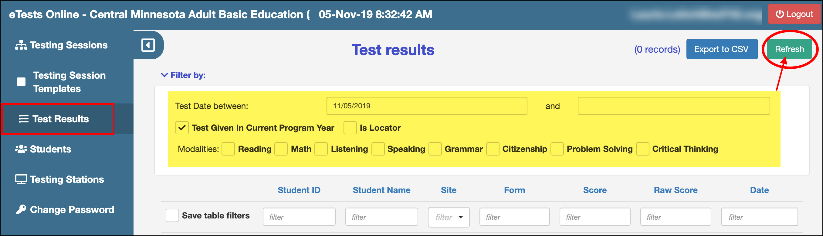 Upload CASAS Test Scores – SiD Help Center