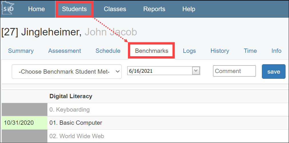 Overview: Benchmarks – SiD Help Center