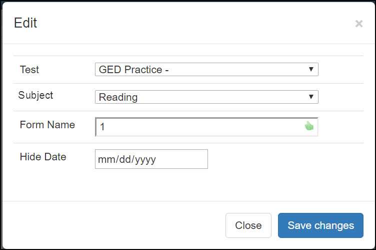 Add, display, or edit site-specific tests – SiD Help Center